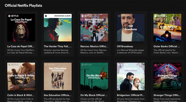 Netflix s’associe à Spotify pour proposer playlists et podcasts ...