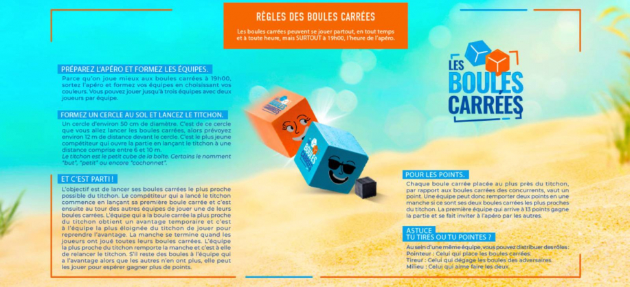 Apéricube lance ses propres boules de pétanques… cubiques – La Réclame