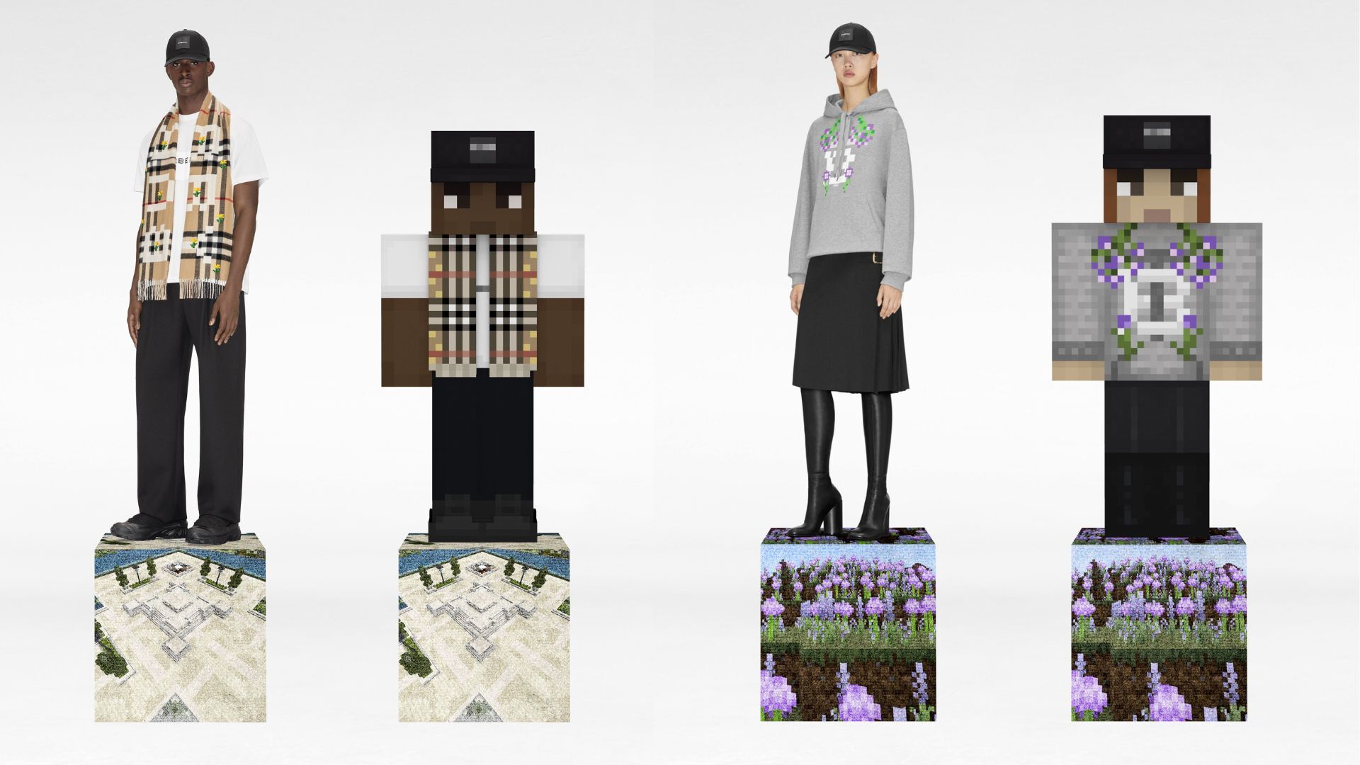 Burberry x Minecraft : une première collaboration au carré ? – La Réclame