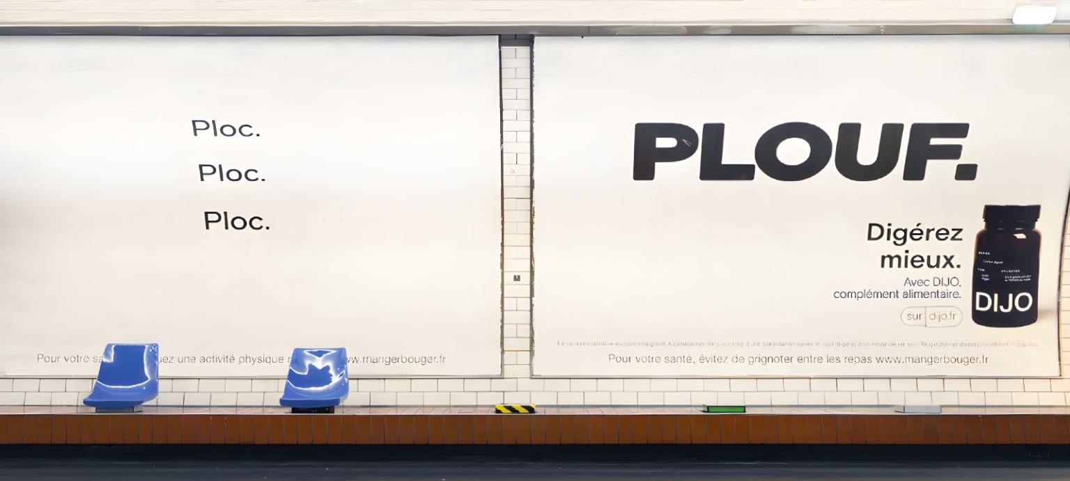 Cette pub facilite le transit dans le métro – La Réclame