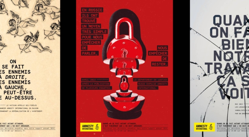 Amnesty a la rage de vaincre – La Réclame