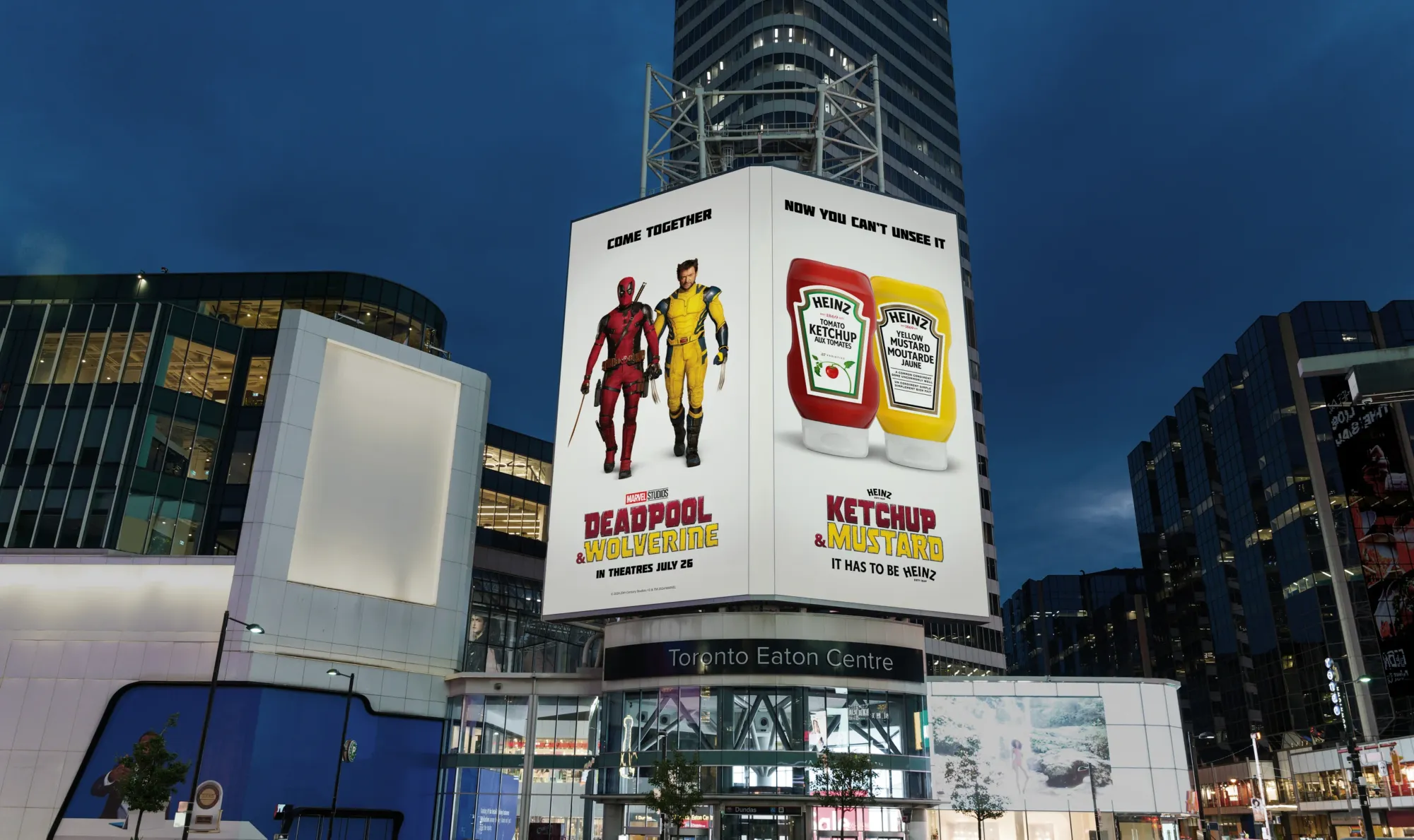 Deadpool & Wolverine se transforment en ketchup & moutarde pour Heinz ...